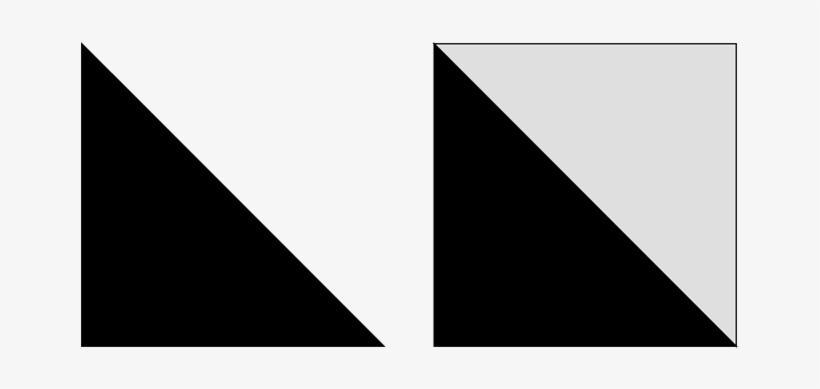 Download Half Square Triangle Illustration - Illustration | Transparent ...