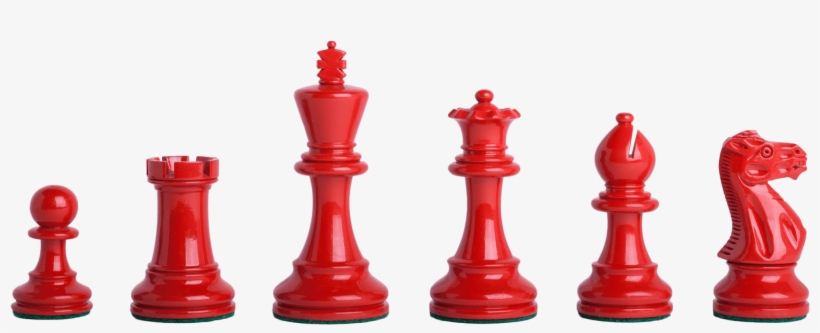 The Grandmaster Regal Series Chess Pieces - Red Chess Pieces Png PNG ...