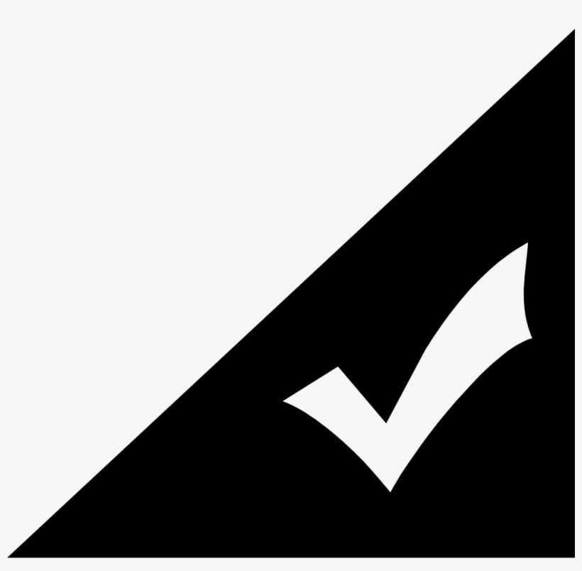 Check Mark Comments - Triangle PNG Image | Transparent PNG Free ...