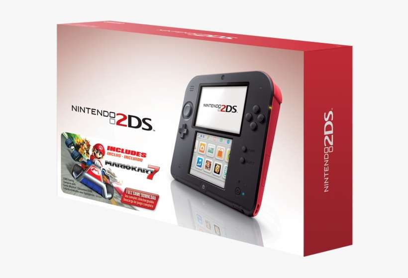 Crimson Red Mario Kart - Nintendo 2ds Red With Mario Kart 7 PNG Image | Transparent PNG Free ...