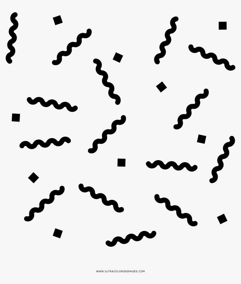 Confetti Coloring Page Ultra Pages - Illustration PNG Image ...