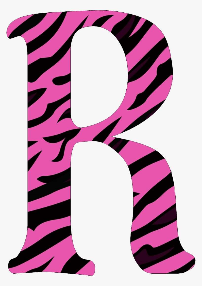 Ch B De Katia Artes Letter R - Pink Zebra Alphabet Letter S PNG Image ...