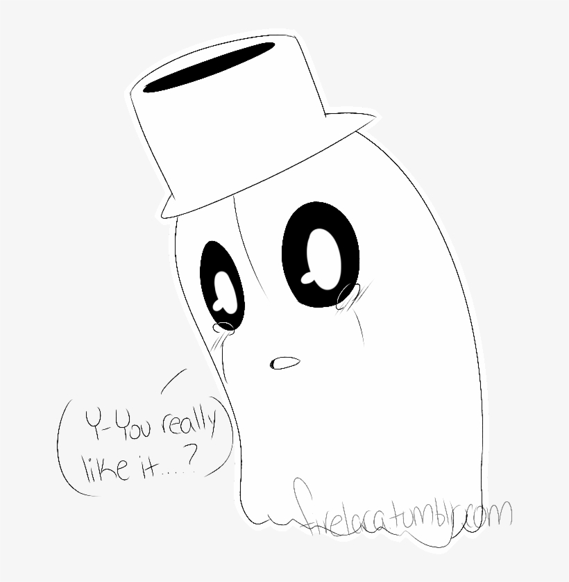 Yes Napstablook The Best Ghost Ever - Illustration PNG Image ...