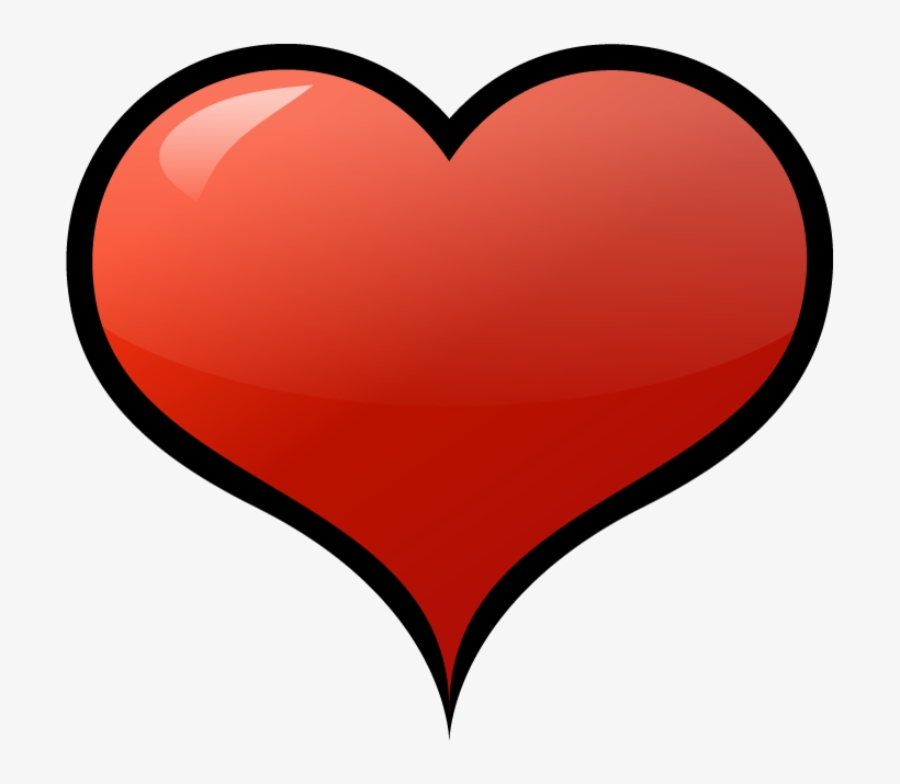 Download Coeur Rouge Simple Png - Heart Valentines Day | Transparent ...