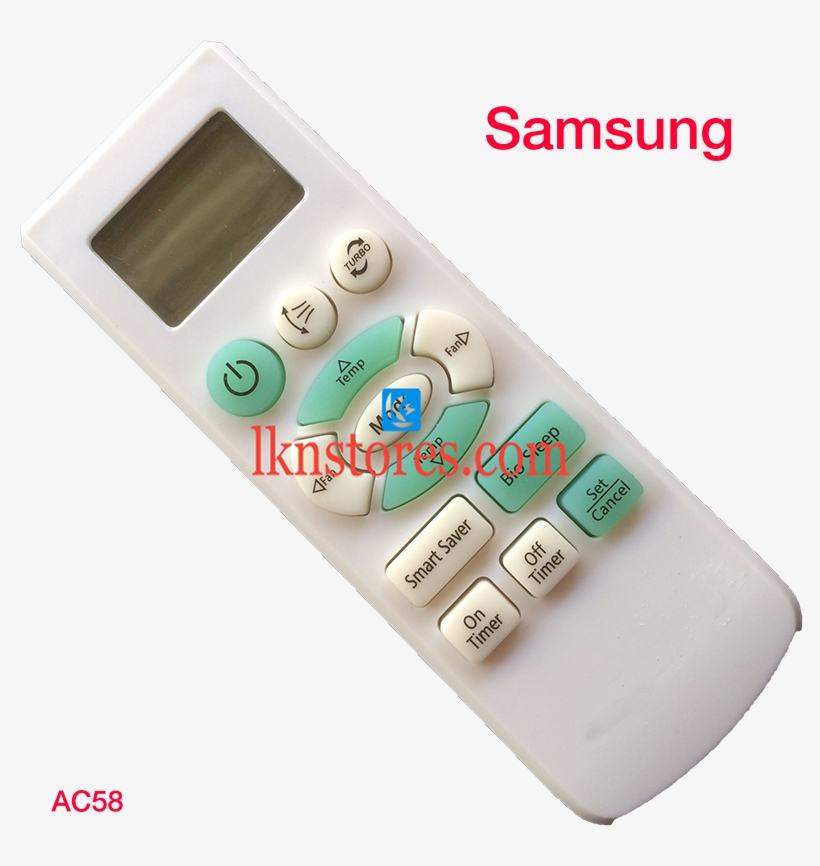 Samsung Ac Air Condition Remote Compatible Ac58 - Gadget PNG Image ...