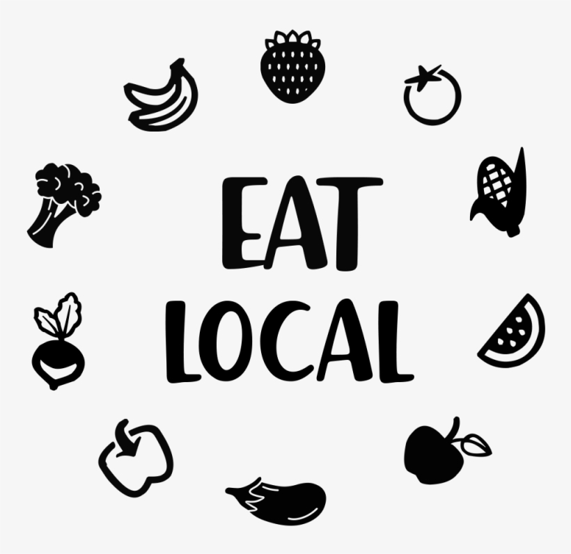 Eat Local Farmhouse Svg File Example Image PNG Image | Transparent PNG ...