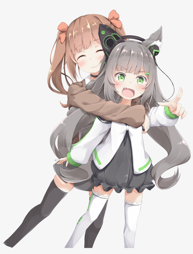 Hug From Behind [original] - Cartoon PNG Image | Transparent PNG Free ...