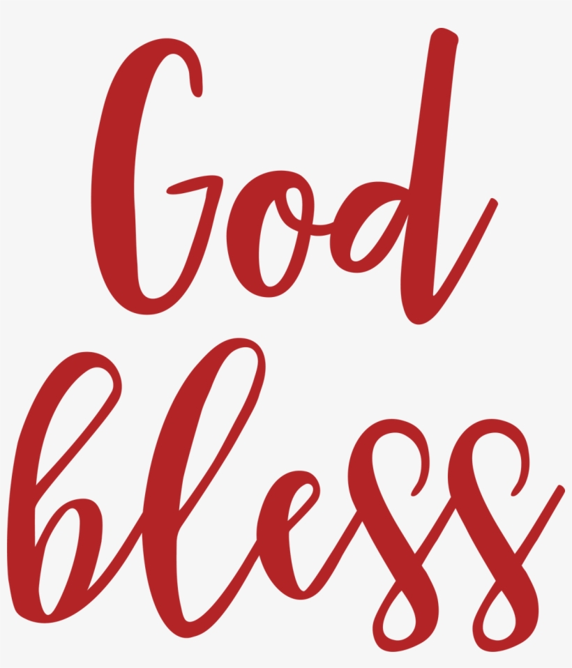 Download God Bless Svg Cut File - Calligraphy | Transparent PNG ...