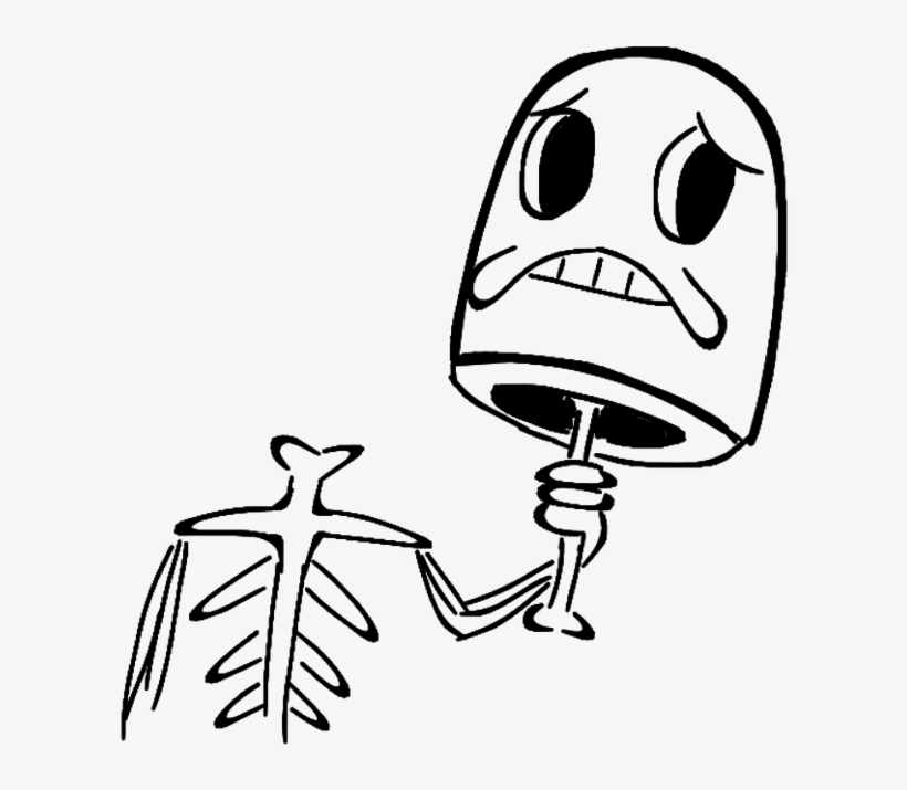 Skeleton Sticker - Cartoon PNG Image | Transparent PNG Free Download on ...