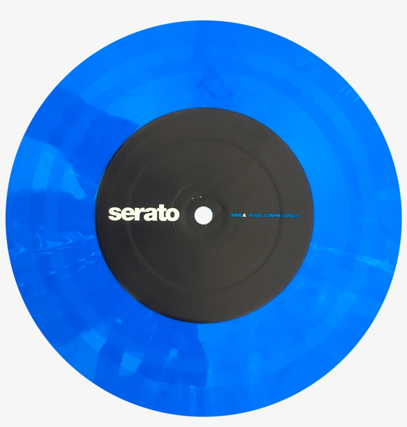 Blue Serato Dvs Seven Inch 7" Vinyl - Serato Vinyl Timecode PNG Image | Transparent PNG Free ...