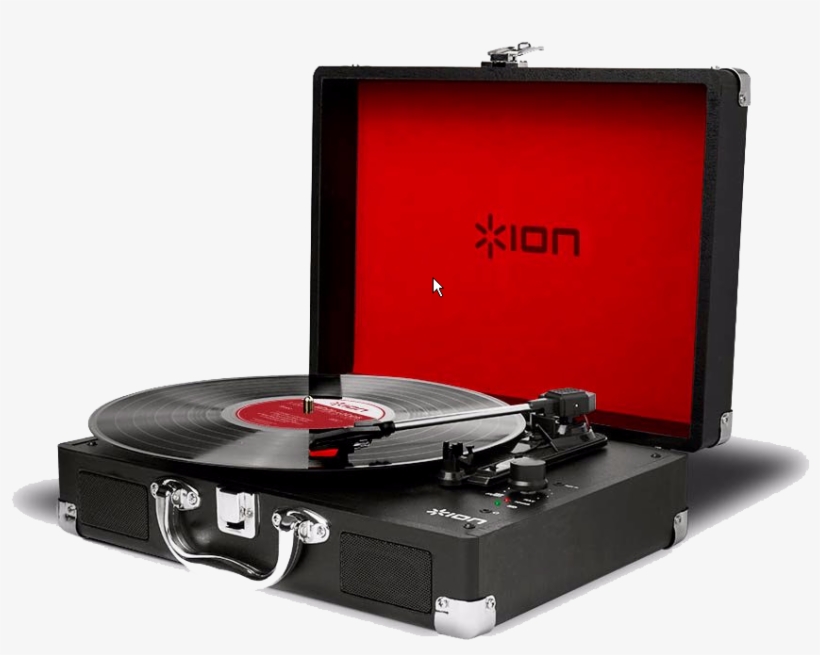 Ion Vinyl Motion Turntable - Suitcase Record Player Ion PNG Image ...