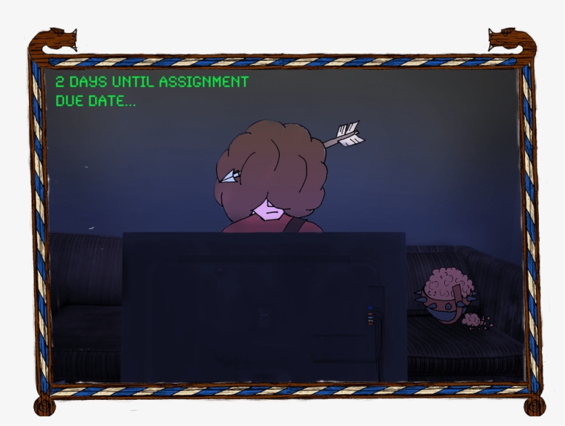 Download Watching Tv Panel - Cartoon | Transparent PNG Download | SeekPNG