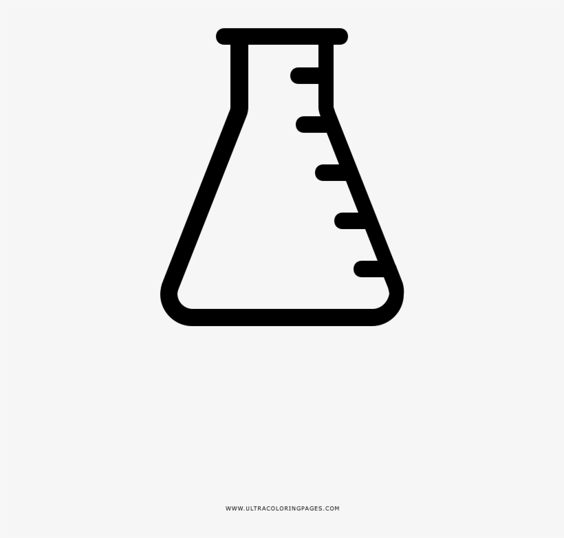 Erlenmeyer Flask Coloring Page PNG Image | Transparent PNG Free ...