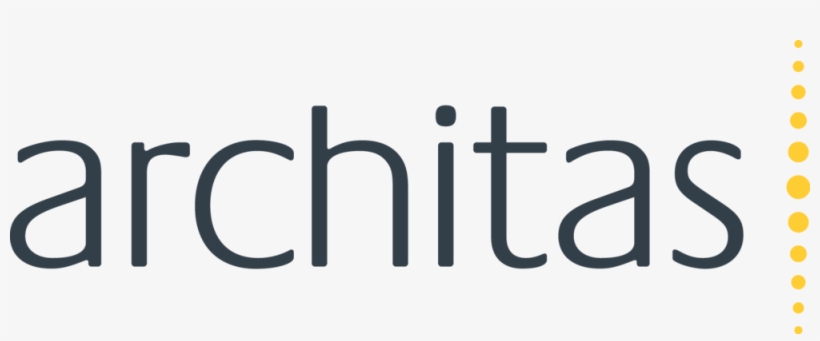 Architas Logo Grey With Yellow Spots - Architas PNG Image | Transparent ...