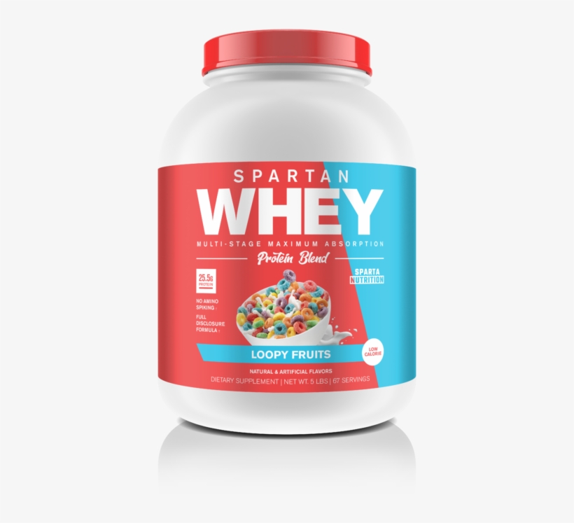 Sparta Nutrition Whey Protein - Spartan Whey Loopy Fruits PNG Image ...