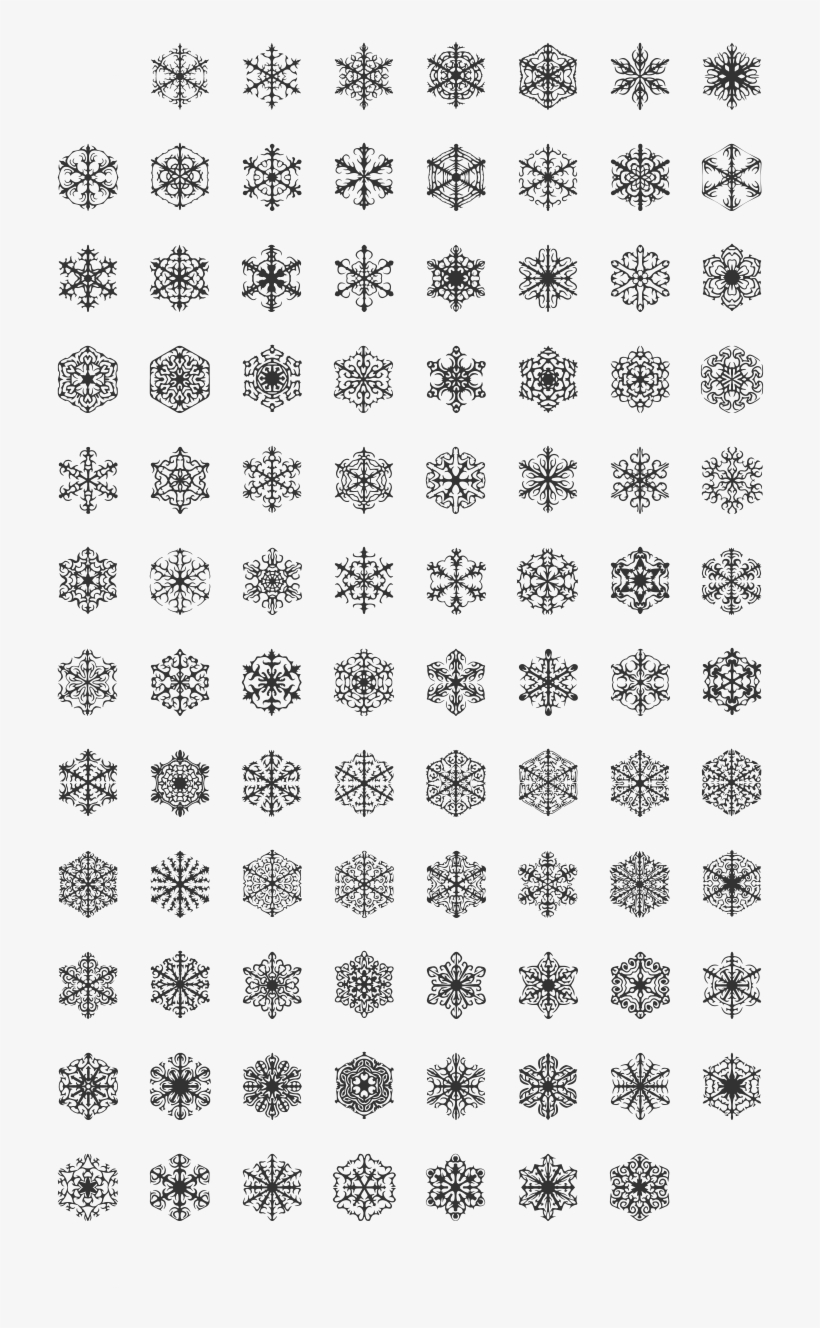 Download Faux Snow Dingbat Font Specimen - Snowflake Snow Tattoo ...