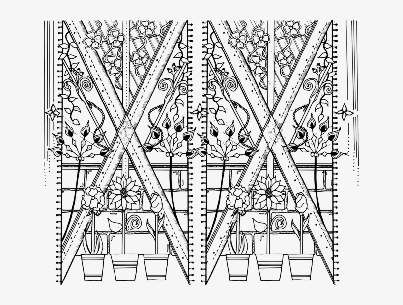 Garden Drawing Secret - Line Art PNG Image | Transparent PNG Free ...