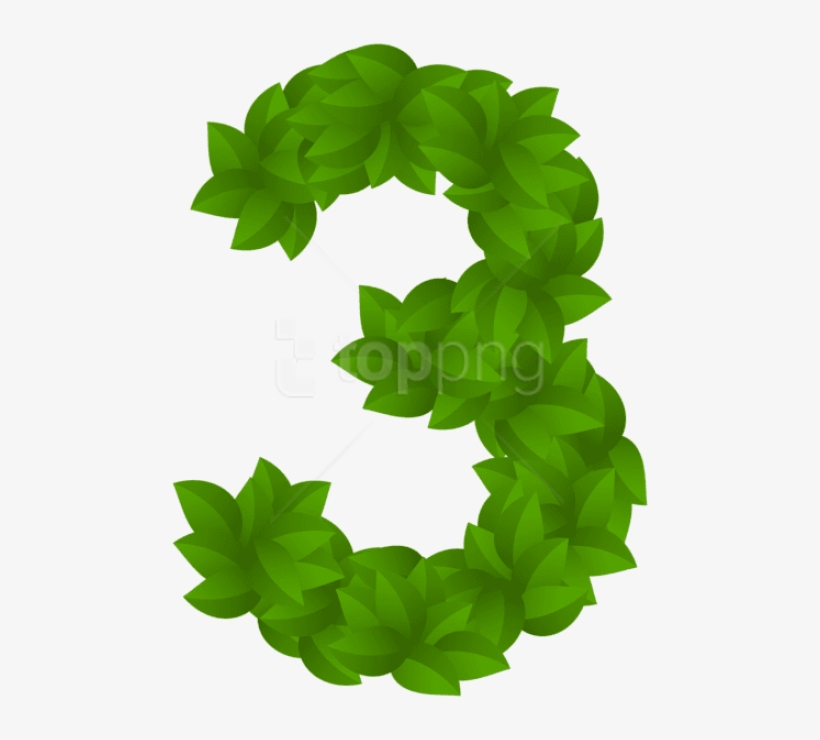 Download Free Png Leaf Number Three Green Png Images Transparent ...