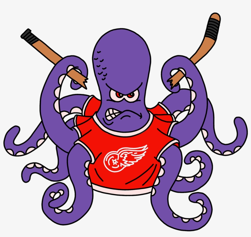 Sign Up To Join The Conversation - Detroit Red Wings Octopus PNG Image ...