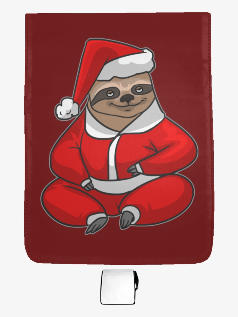 Sloth Santa Shoulder Bag, Christmas Gifts For Sloth - Cartoon PNG Image ...