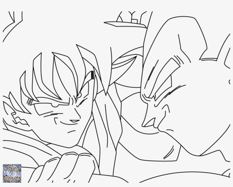 Download Vs Vegeta At - Easy To Draw Goku Vs Vegeta | Transparent PNG ...