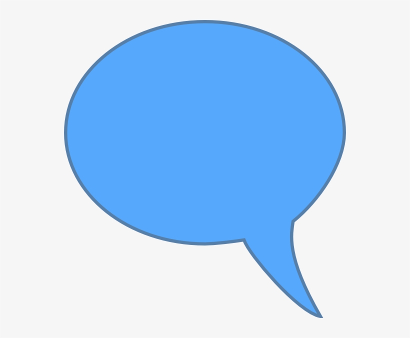 Blue Bubble Clip Art At Clker Com Ⓒ - Blue Word Bubble PNG Image ...