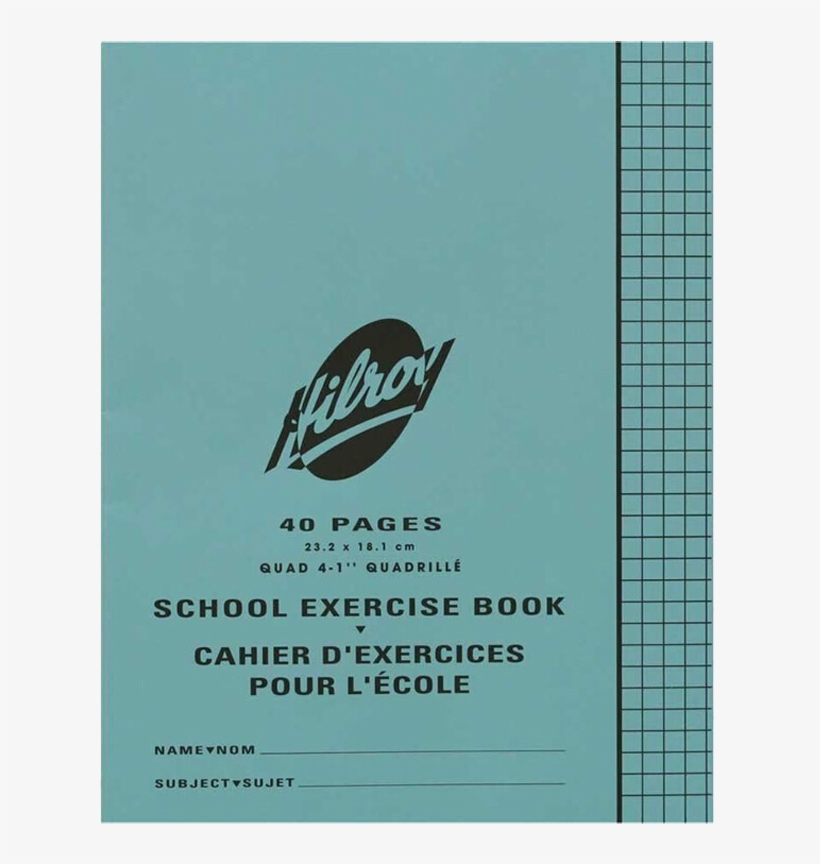 Hilroy Exercise Book Quad Ruling Blue Cover Size-9x7 - Label PNG Image ...