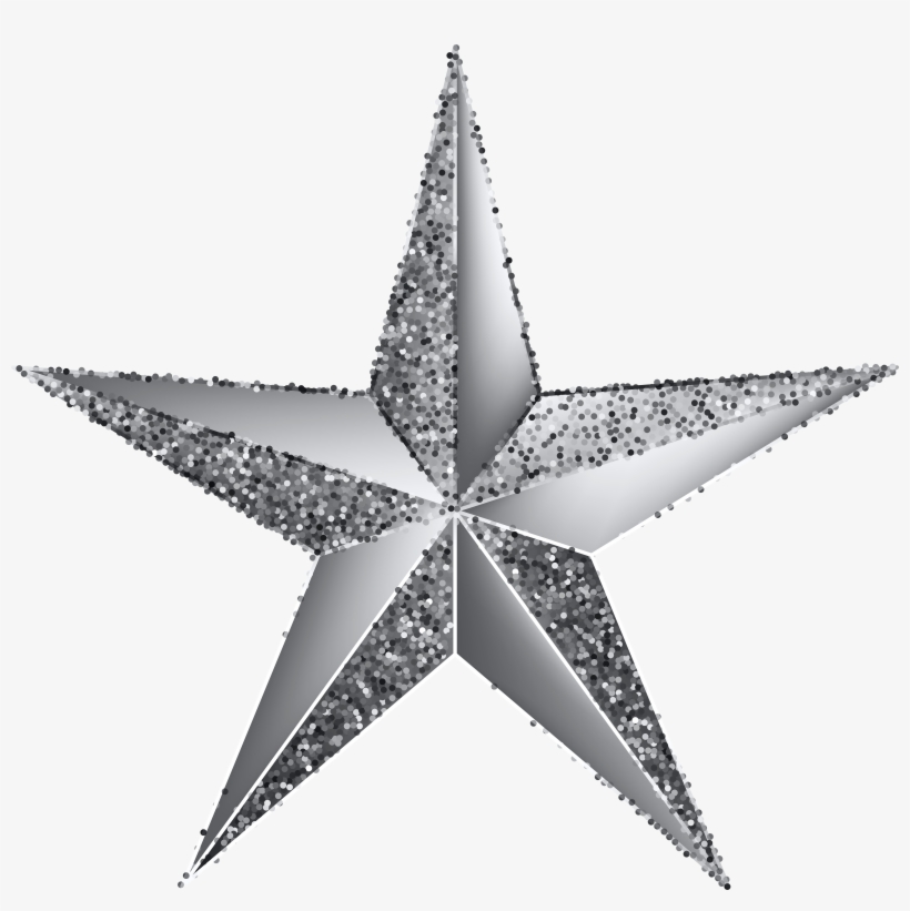 Silver Star Transparent Clip Art Image - Silver Star Png PNG Image ...
