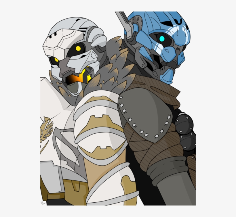 A Portrait Of Your Two Least Favorite Exos, Created - Cartoon PNG Image ...