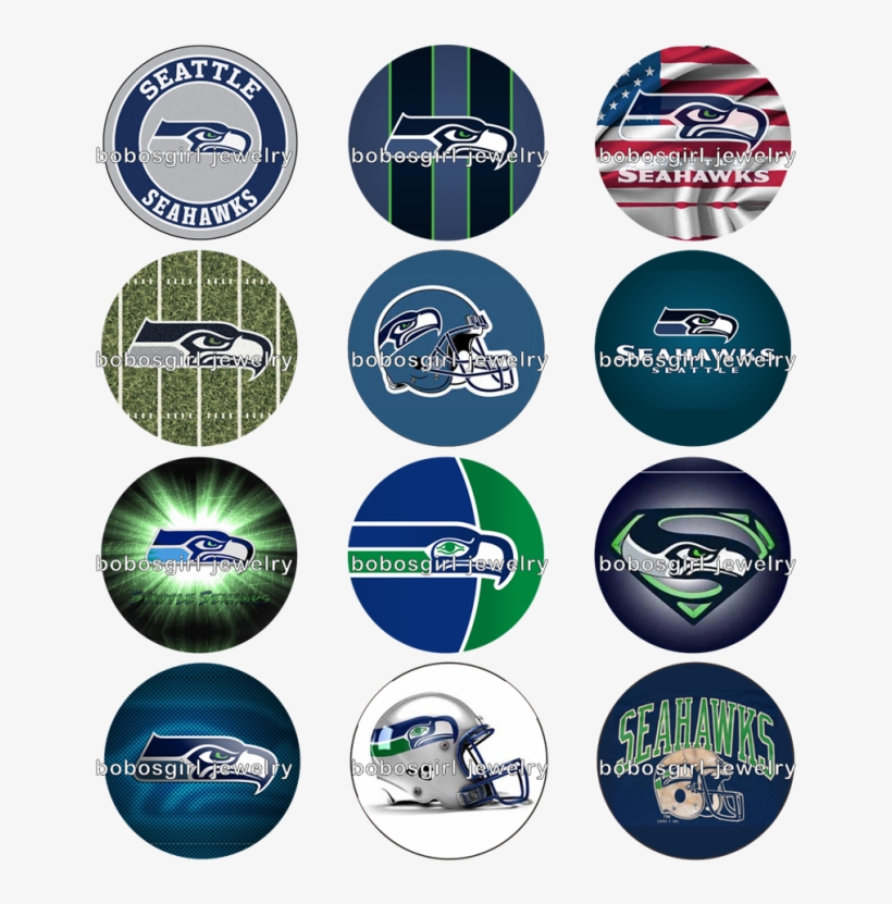 Seattle Seahawks Glass Snap Button Jewelry Charm Popper - Seattle ...