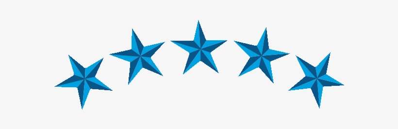 Download Five Star Reviews - Five Blue Stars Png | Transparent PNG ...