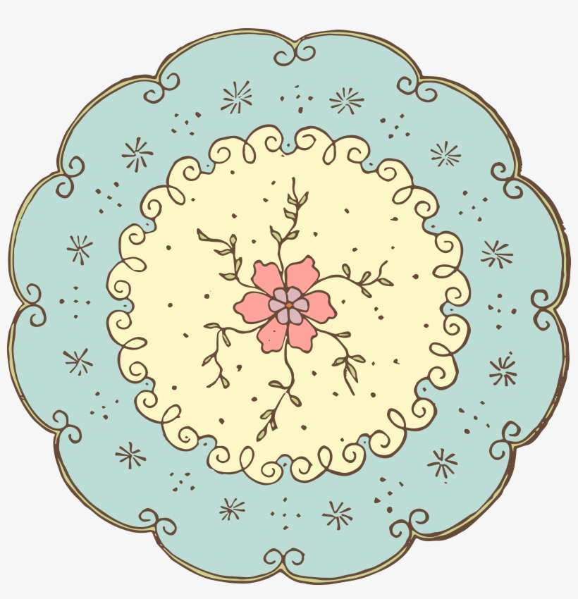 Blue Doily Clip Art - Vintage Doilies PNG Image | Transparent PNG Free ...