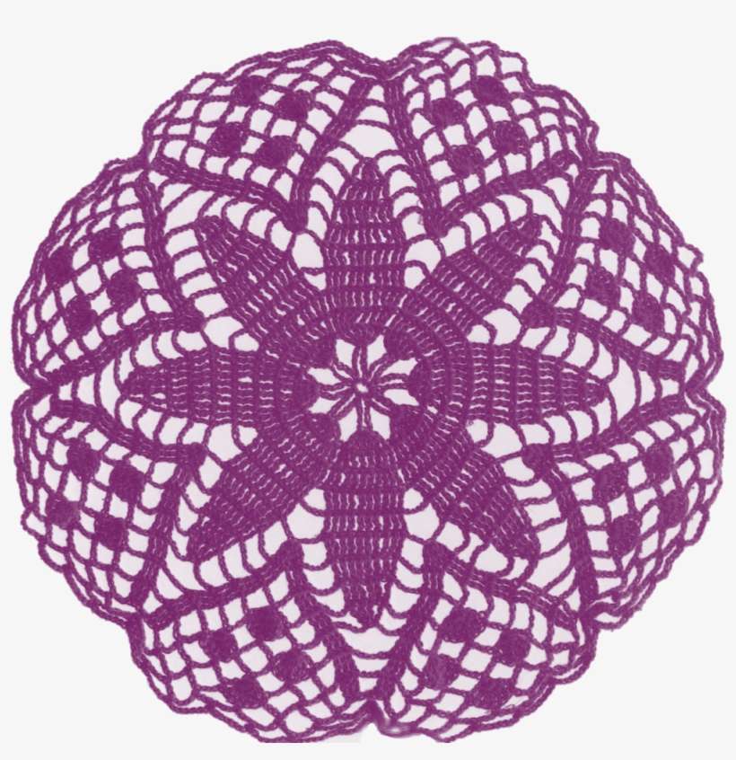 Purple Clipart Doily - Paper Crochet Png PNG Image | Transparent PNG ...