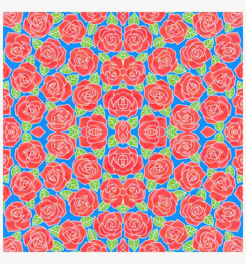 Dense Rose Watercolor Red - Circle PNG Image | Transparent PNG Free ...