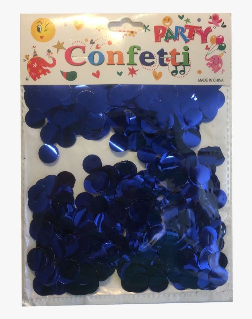 Round Shape Confetti Foil 1,5 Cm Blue - Blue PNG Image | Transparent ...
