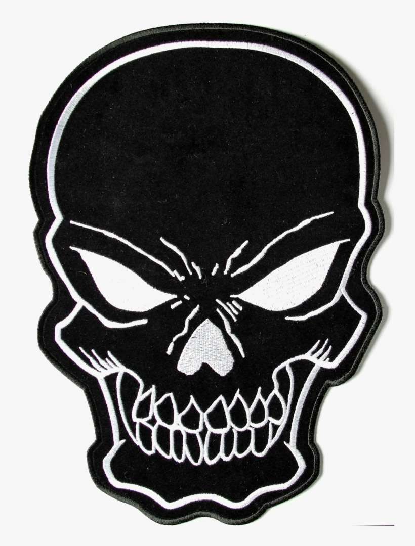 Black Skull Png Image - Black Skull Patch Small | Skull Patches PNG ...