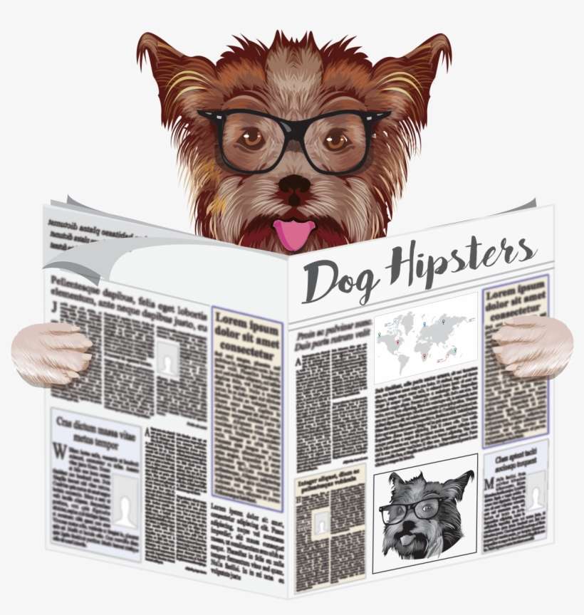 Dog Hipsters News - Poster PNG Image | Transparent PNG Free Download on ...