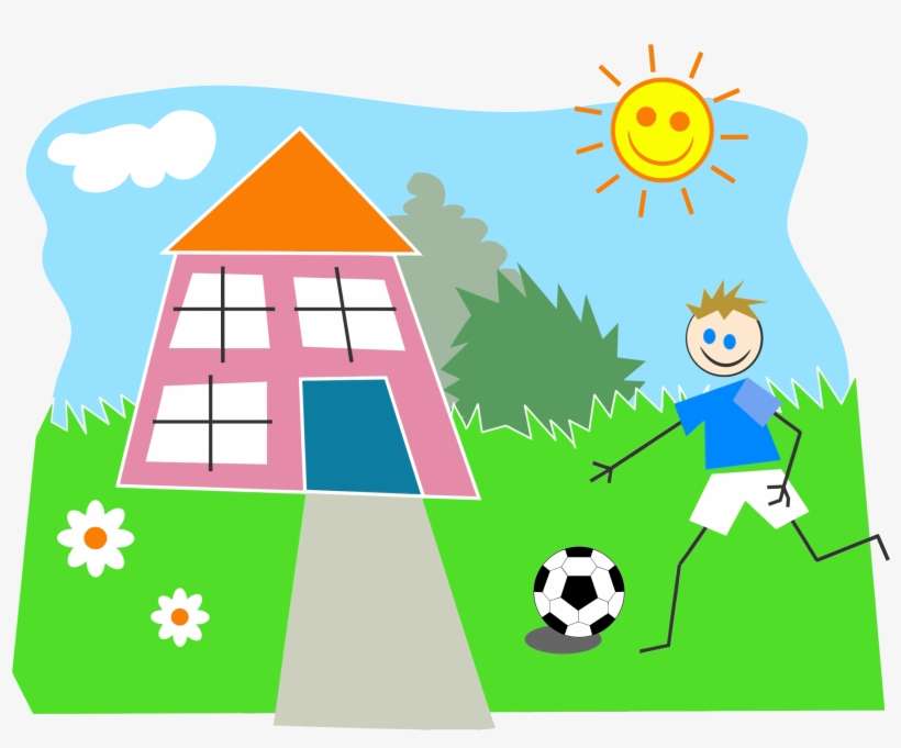 Play Outside House Cartoon PNG Image | Transparent PNG Free Download on ...