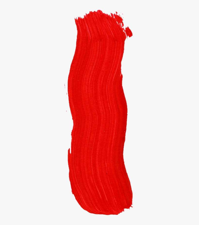 Red Paint Brush Stroke - Illustration PNG Image | Transparent PNG Free ...