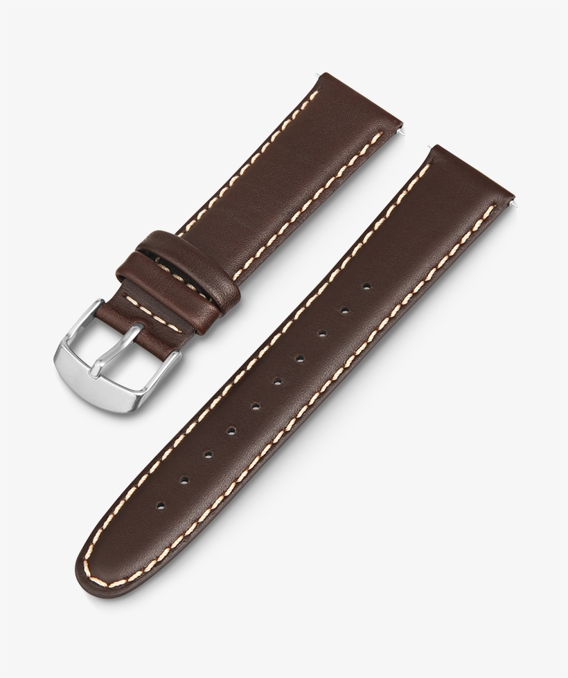 20mm Leather Strap Brown Large - Watch Strap PNG Image | Transparent ...