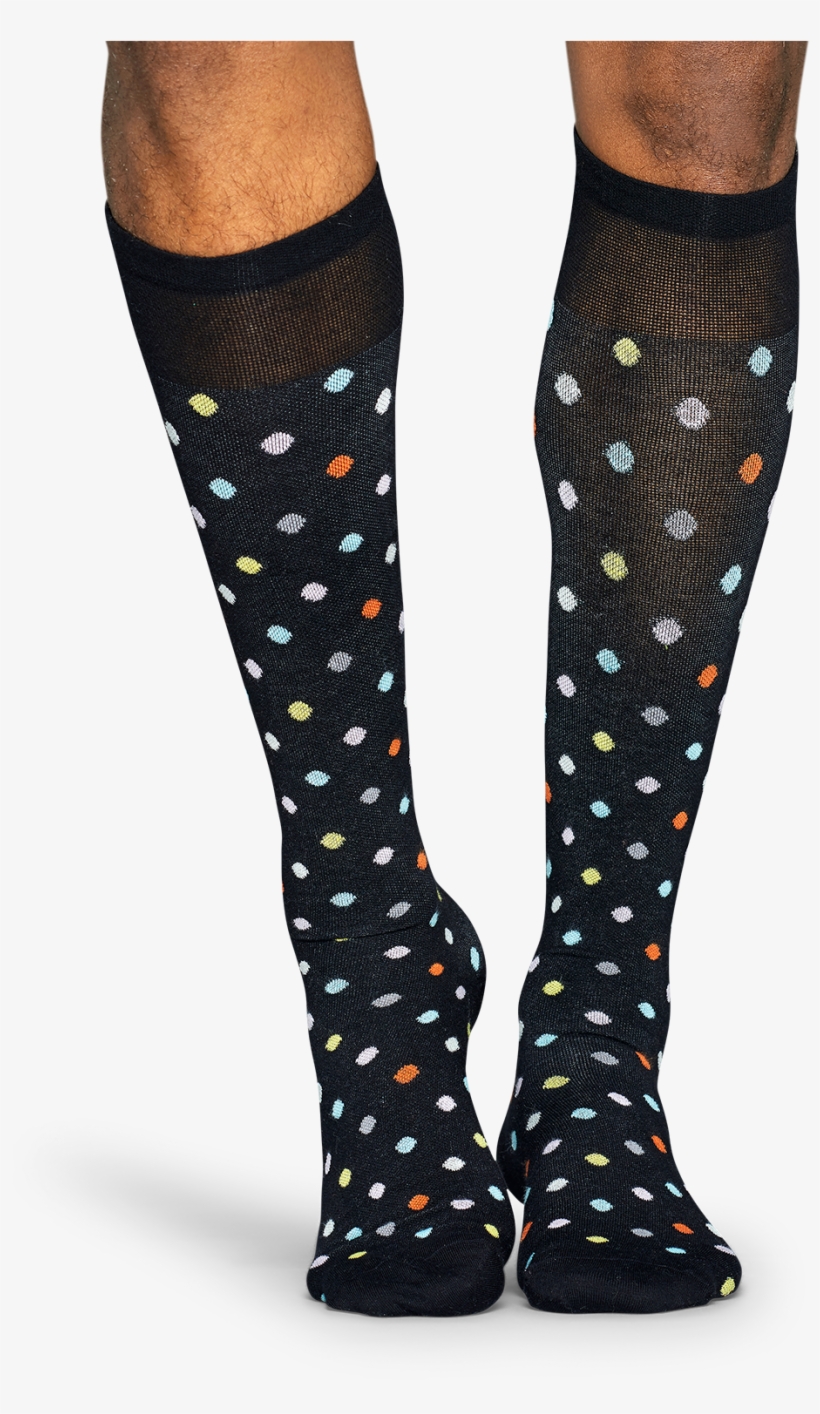 Happy Socks Compression Dot Socks PNG Image | Transparent PNG Free ...