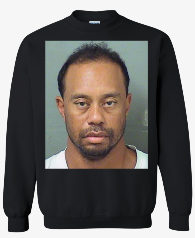 Tiger Woods Dui Fan Sweatshirt $24 - Tiger Woods Dui Mugshot PNG Image ...