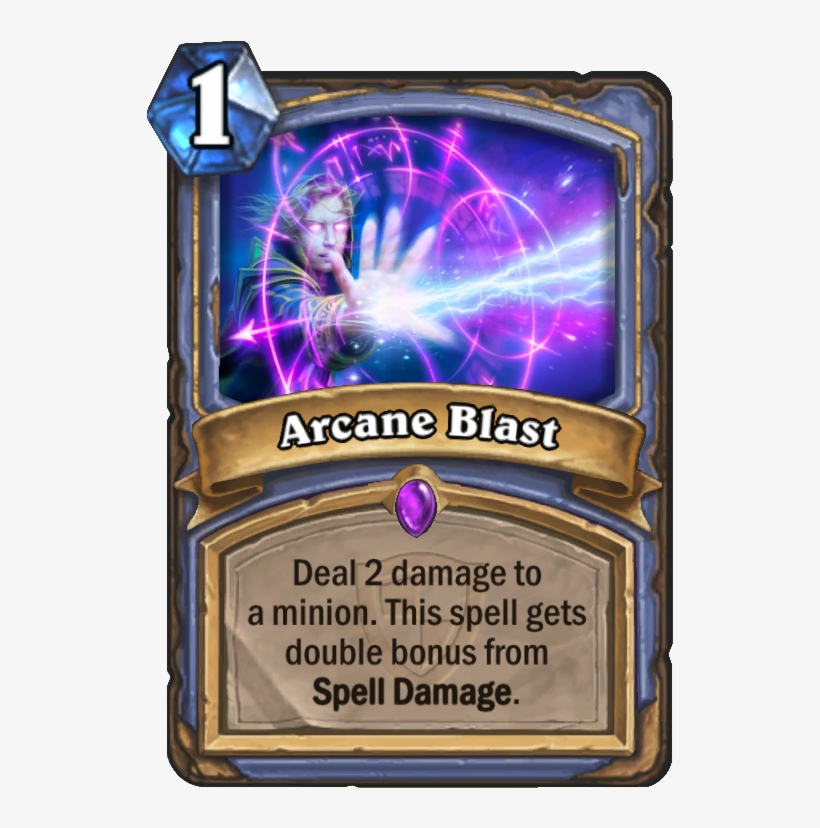 Arcane Blast Card - Hearthstone Arcane Blast PNG Image | Transparent ...