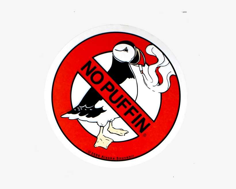 Hud And Ahfc Will Ban Smoking In Public Housing - Puffin Sign PNG Image ...