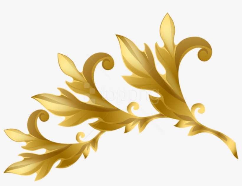 Free Png Download Gold Decorative Element Transparent - Decorative ...