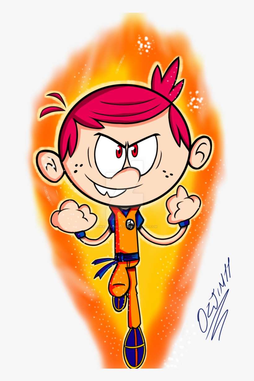 My Favorite Fan Art Of Super Saiyan God Lincoln Loud - Lincoln Loud Super Saiyan PNG Image ...