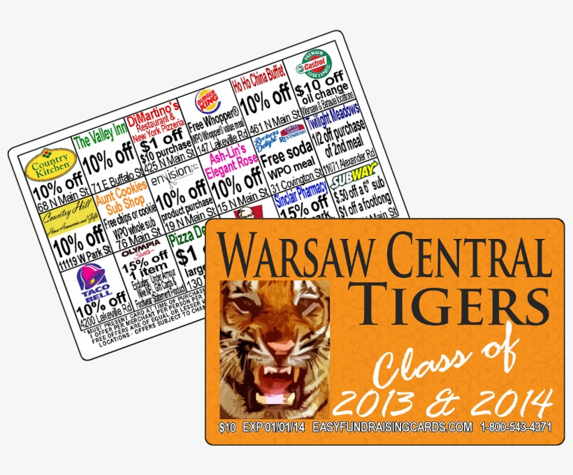 Project Graduation Fundraiser Cards - Bengal Tiger PNG Image ...