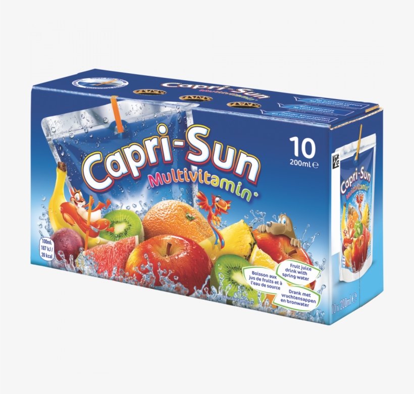 Capri-sun Multivitamine Clip 10 X 20cl - Capri Sonne Safari Fruits PNG ...
