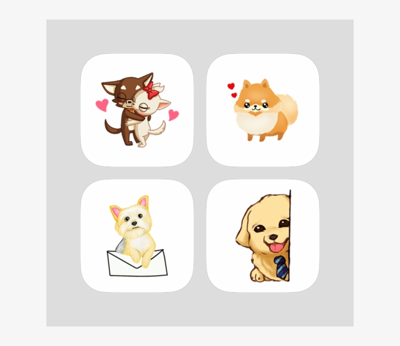 Download Dog Collection Sticker 4 - Cartoon | Transparent PNG Download ...