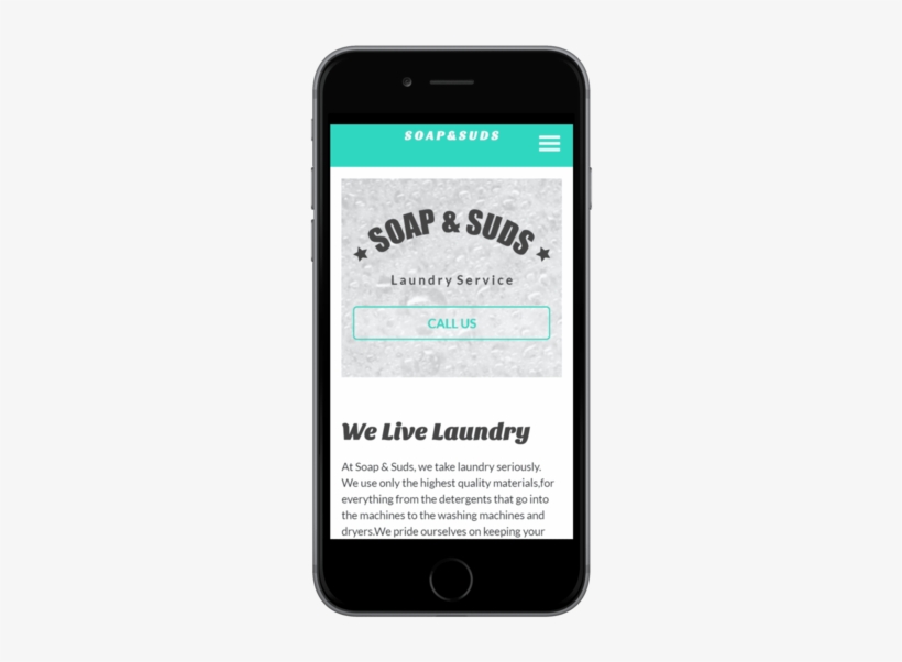 Soap & Suds Template Mobile View - Mobile App PNG Image | Transparent ...